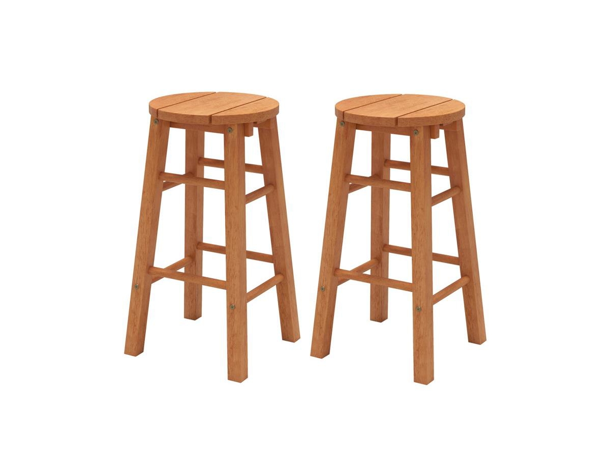 Click here for Slickblue Set of 2 Outdoor 24-Inch Wood Bar Stools... prices