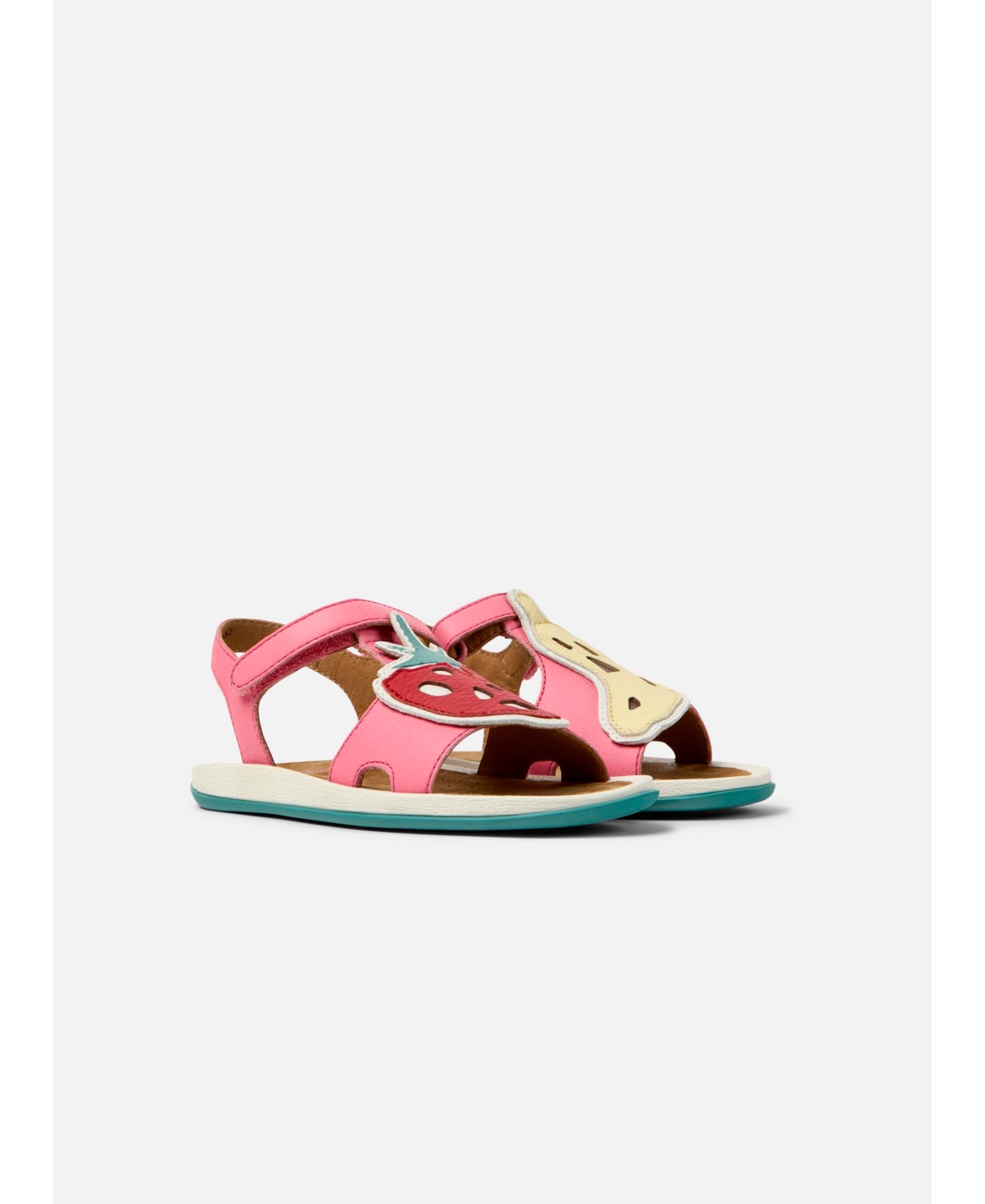 Click here for Camper Girls Bicho Twins Leather T-Strap Sandals -... prices