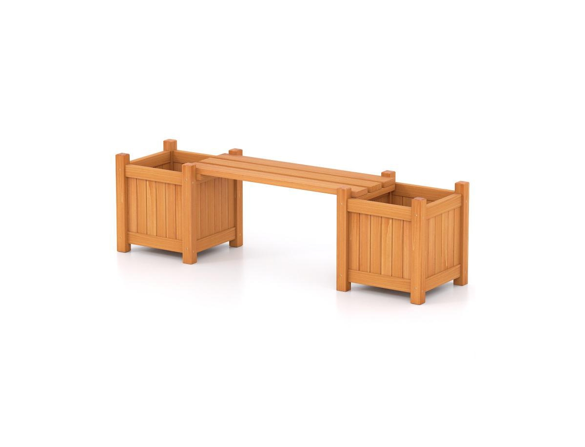 Click here for Slickblue 3-in-1 Outdoor Planter Box with Bench an... prices