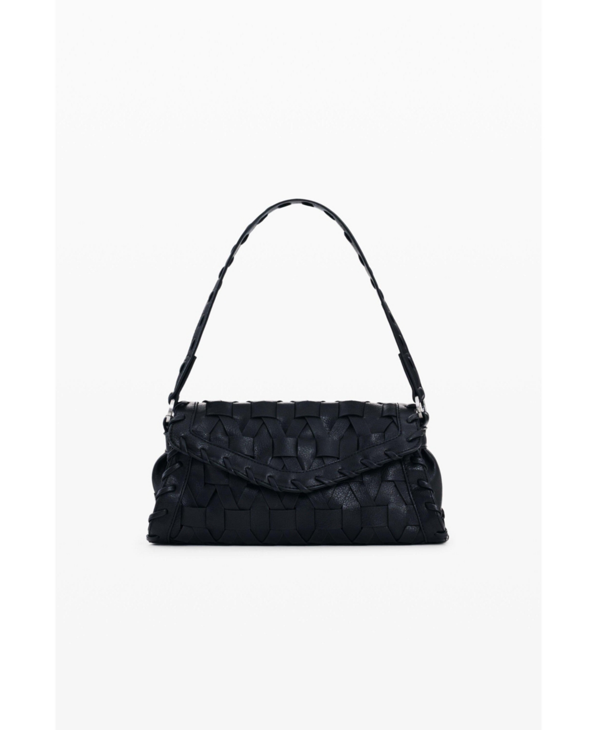 Click here for Desigual Womens Small braided bag - Black prices