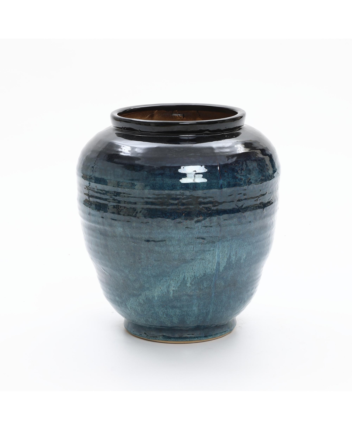 Click here for LuxenHome Blue Ripples Ceramic Vase  17.3" Hi... prices