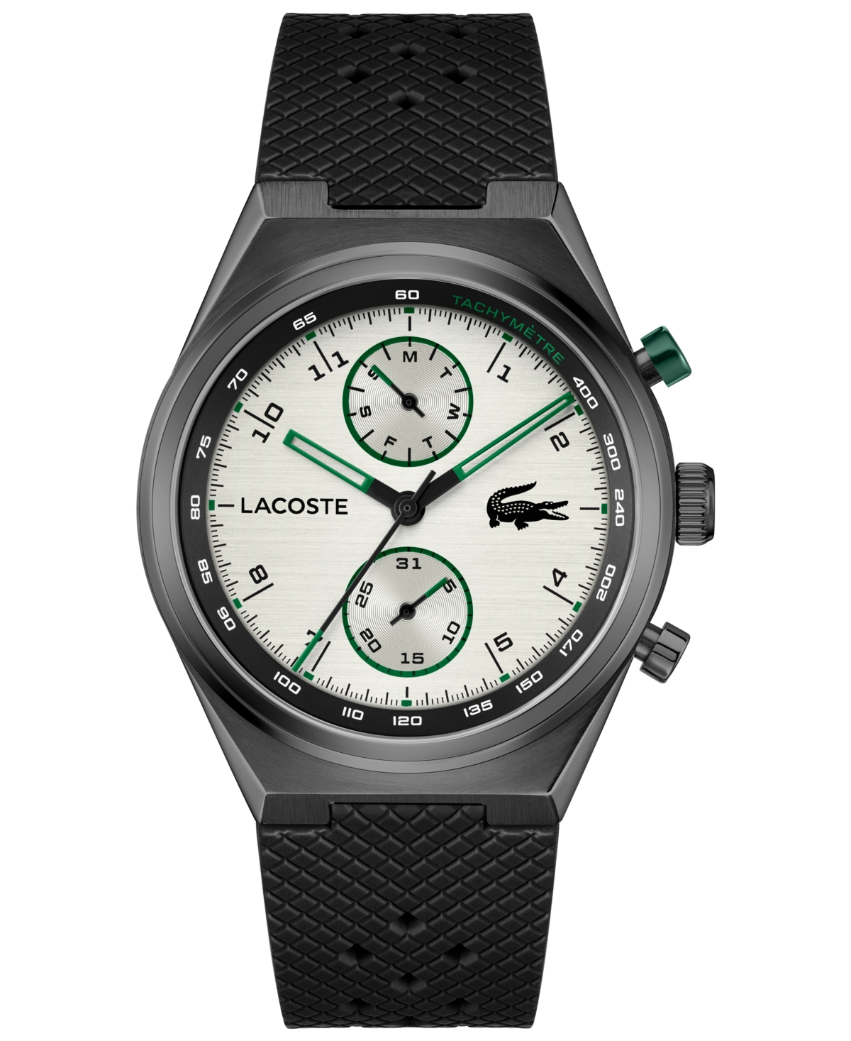 Click here for Lacoste Mens Line Racer Black Silicone Strap Watch... prices