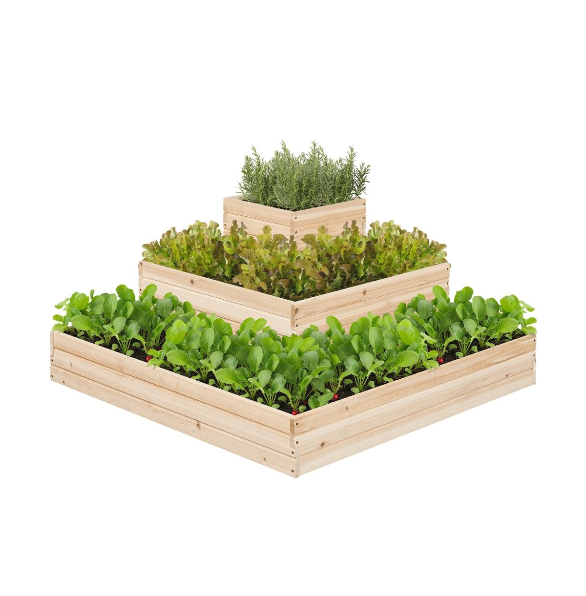 Click here for Yaheetech 3-Tier Fir Wood Raised Garden Bed Open-B... prices