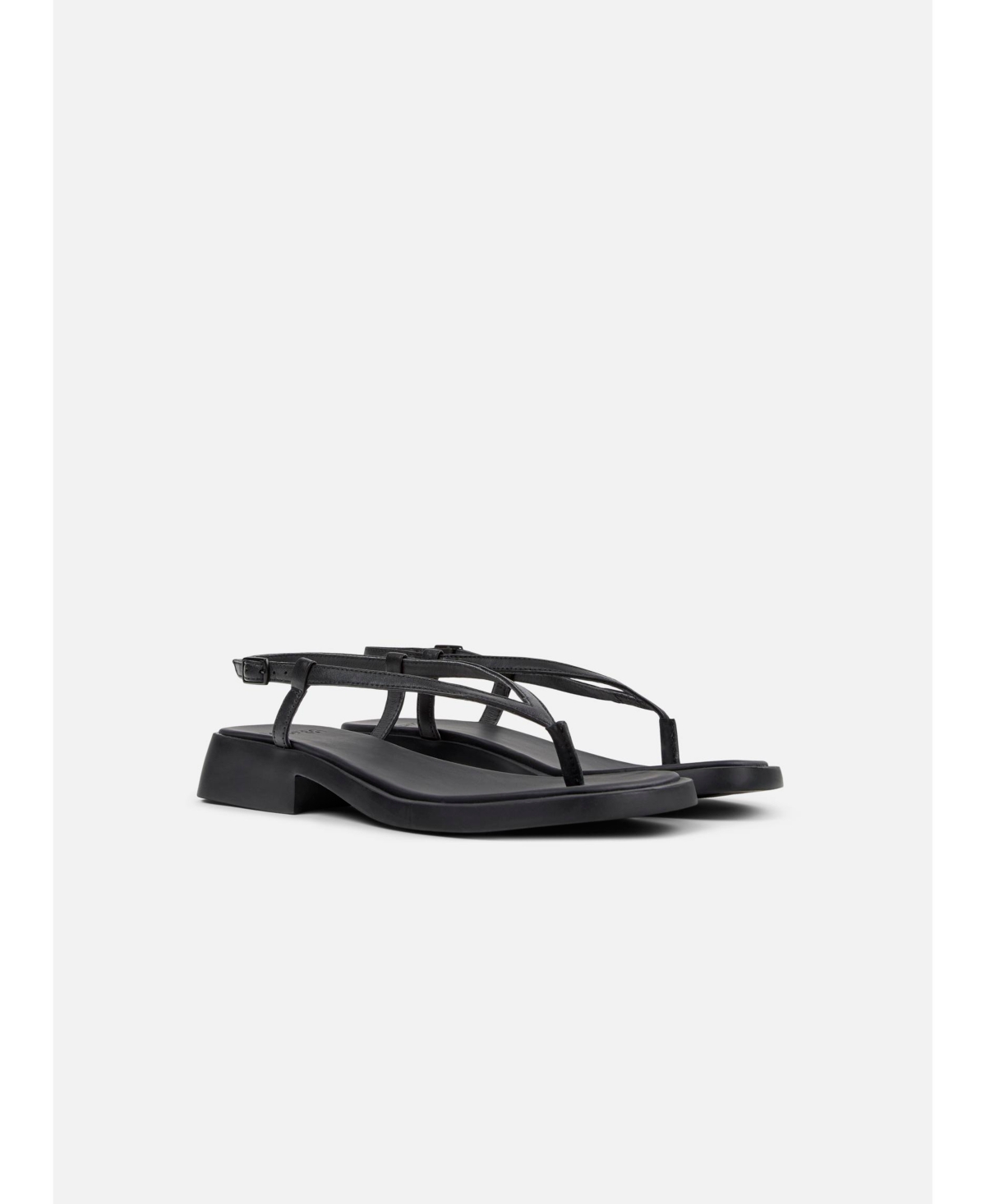 Click here for Camper Womens Dana Leather Other Sandals - Black prices