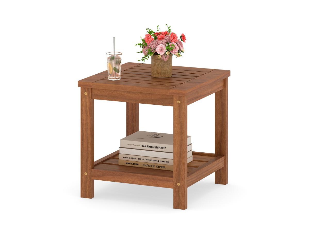 Click here for Slickblue Patio 2-Tier Outdoor Side Table with Low... prices