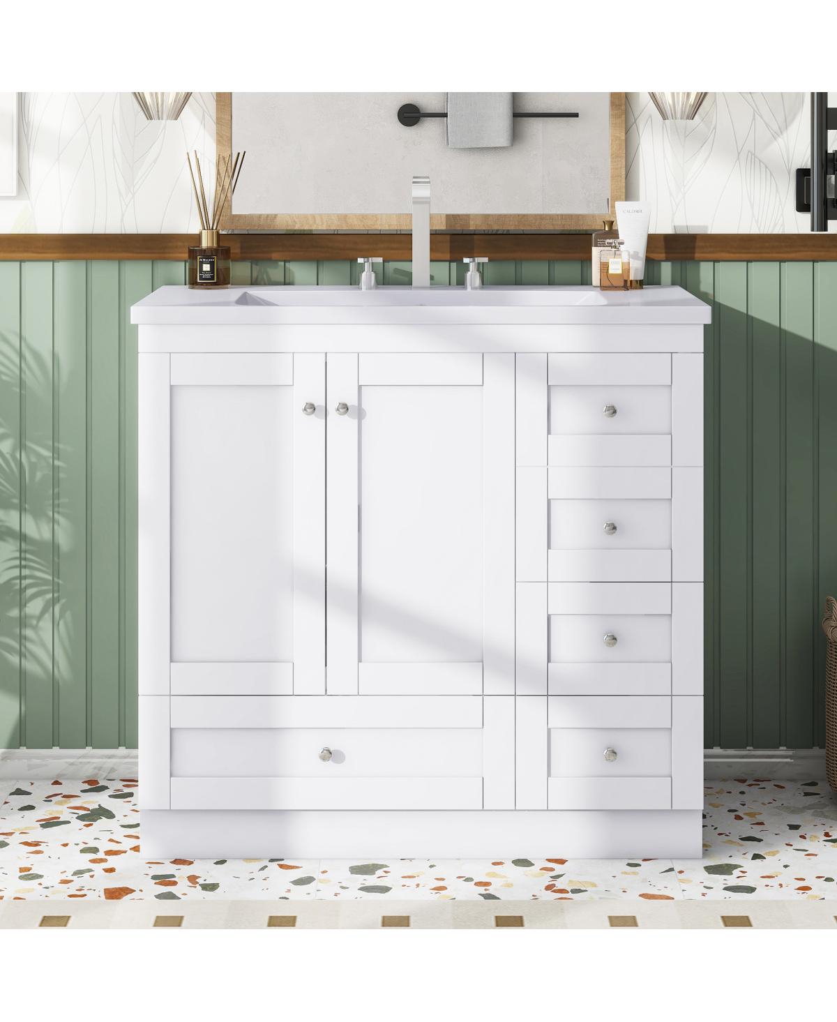 Click here for Sillysis 36" Shaker Bathroom Vanity with Resi... prices