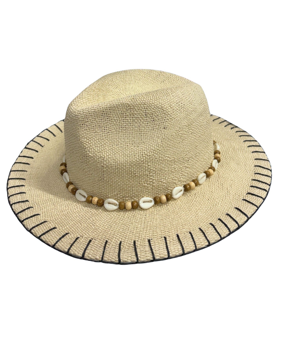 Click here for Marcus Adler Whipstitch Straw Panama Hat - Natural prices