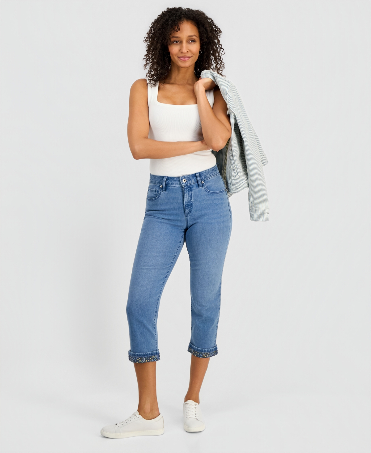 Click here for Style & Co Womens Mid-Rise Curvy Capri Jeans  Macy... prices