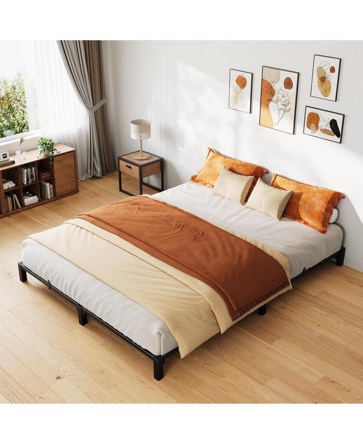 Click here for gaomon Bed Frame   6 Inch Metal Platform  No Screw... prices