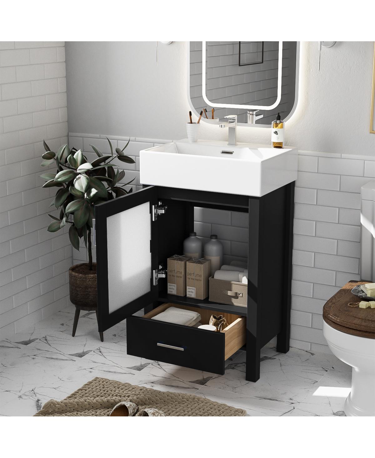 Click here for Sillysis Bathroom Vanity with Ceramic Sink  Glass... prices