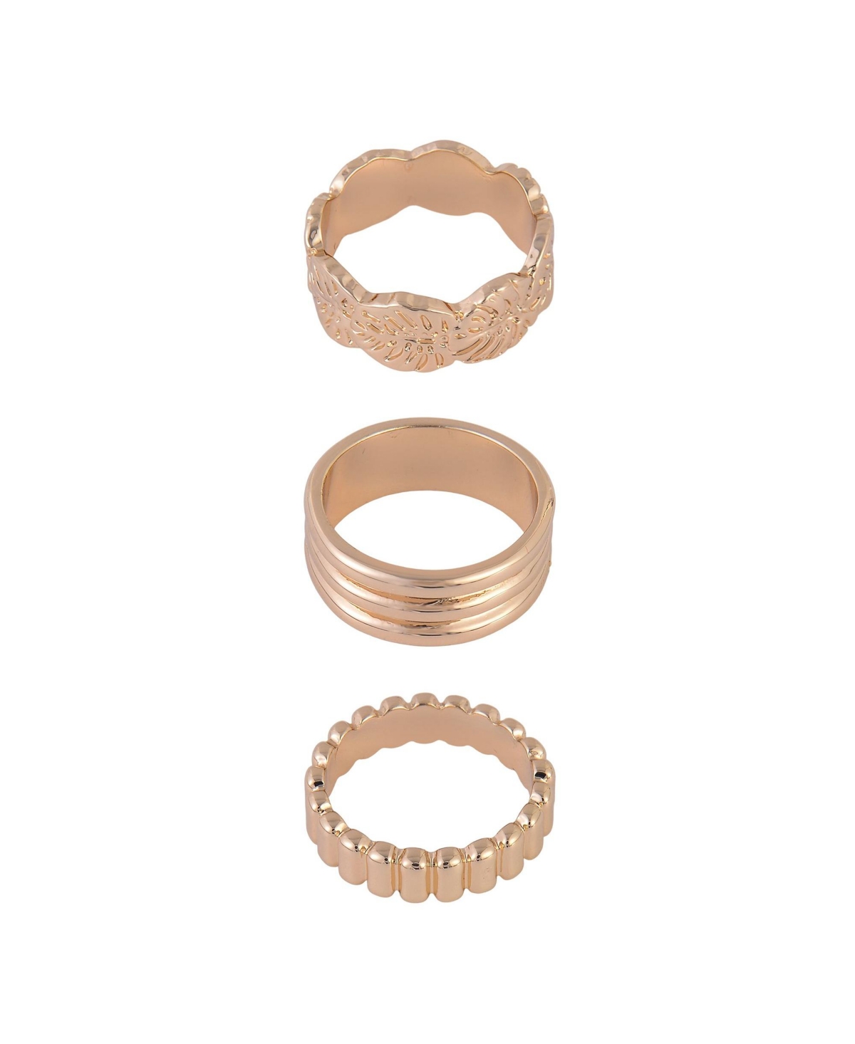 Click here for Rachel Rachel Roy 3 Piece Ring Set - Gold prices