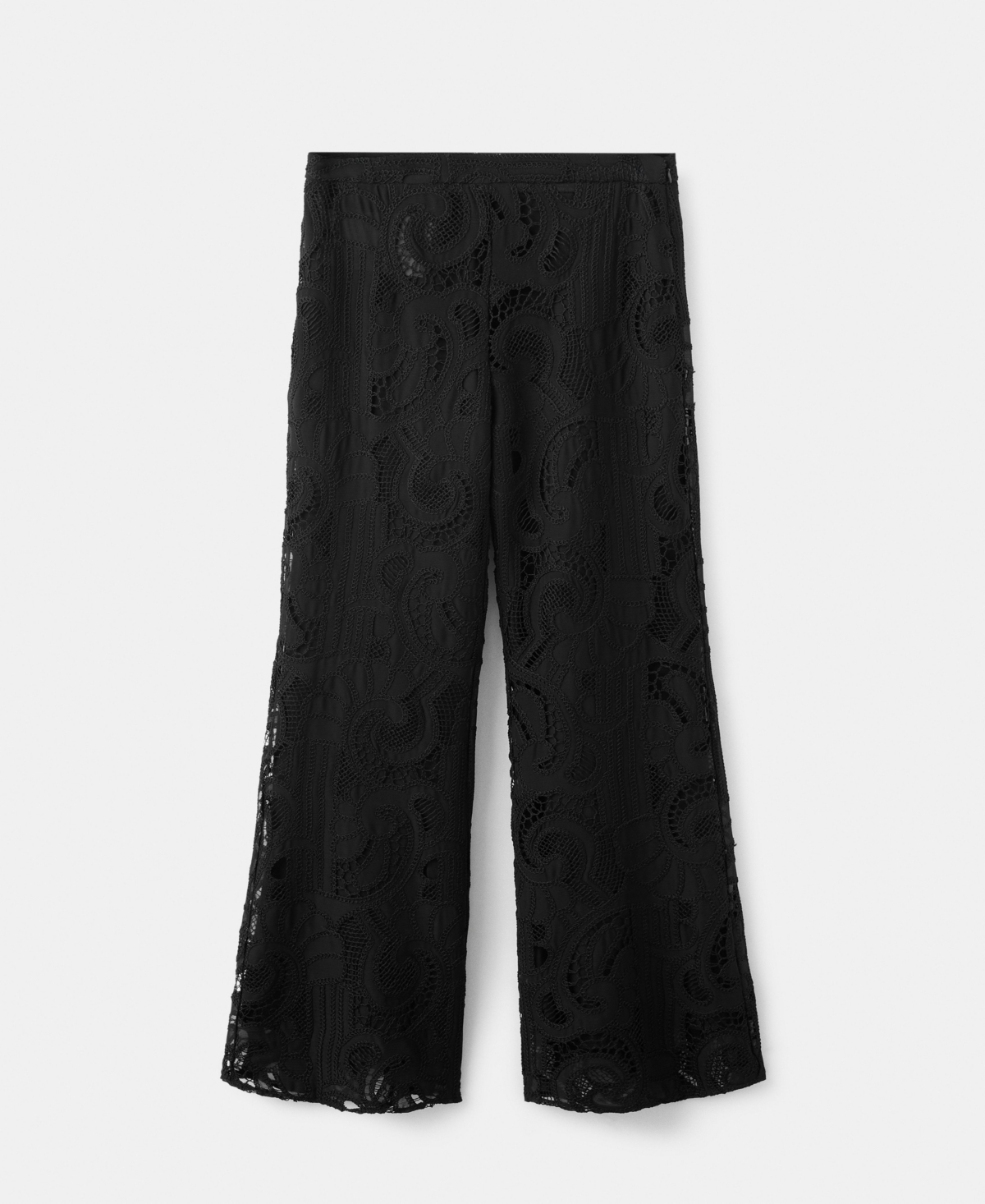Click here for Mango Womens Openwork Embroidery Straight Pants -... prices