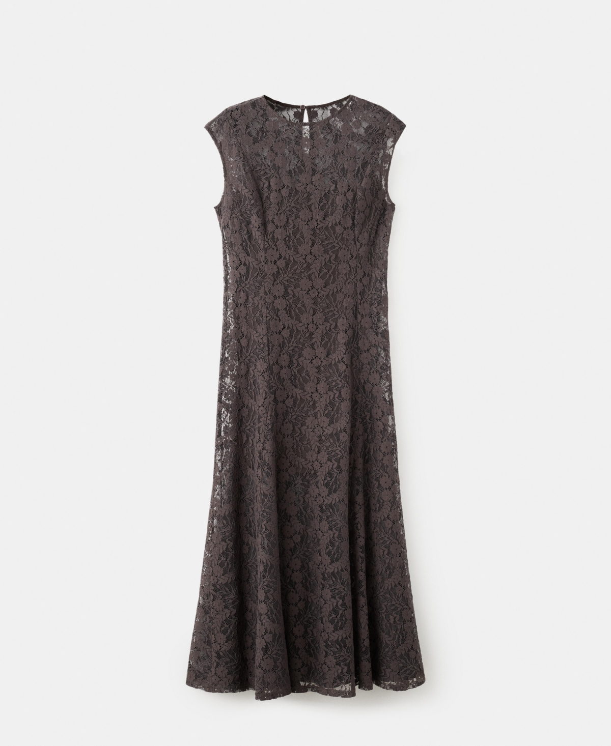 Click here for Mango Womens Combined Lace Dress - Brown prices