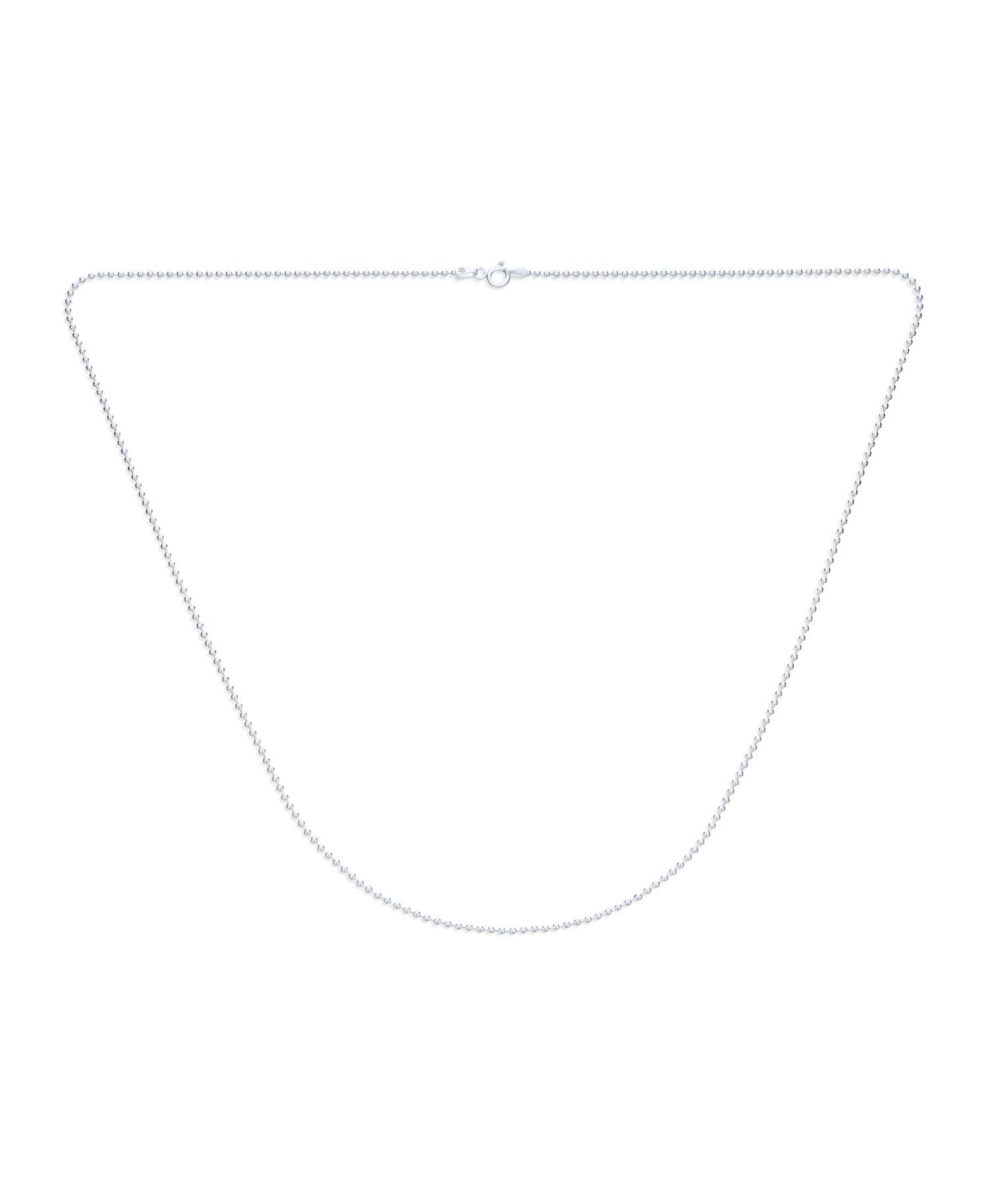 Click here for Bling Jewelry Simple Thin 2MM Sterling Silver Bead... prices