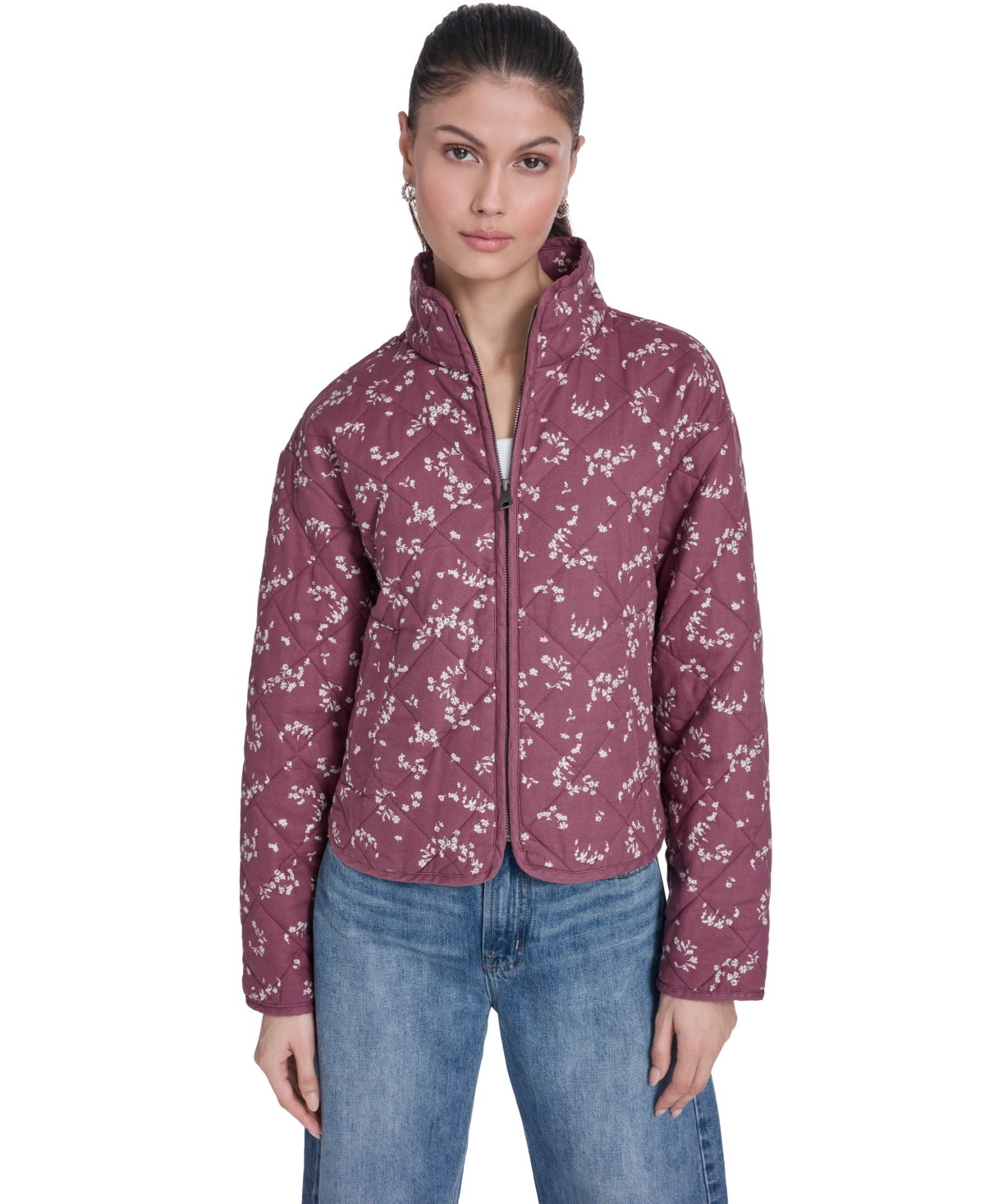 Click here for Levis Womens Quilted Short Liner Zipper Jacket - P... prices