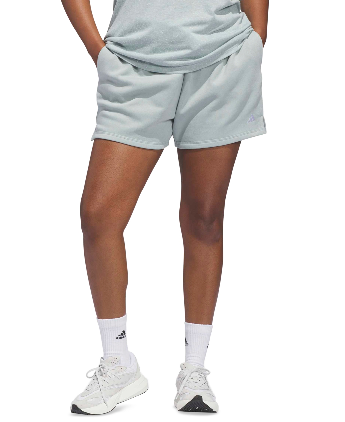 Click here for adidas Plus Size Essentials Small Logo Shorts - Wo... prices
