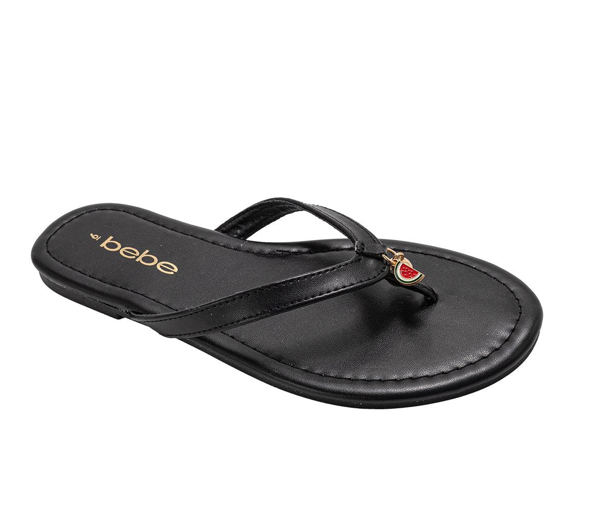 Click here for Bebe Women s Flat Sandals - Black prices