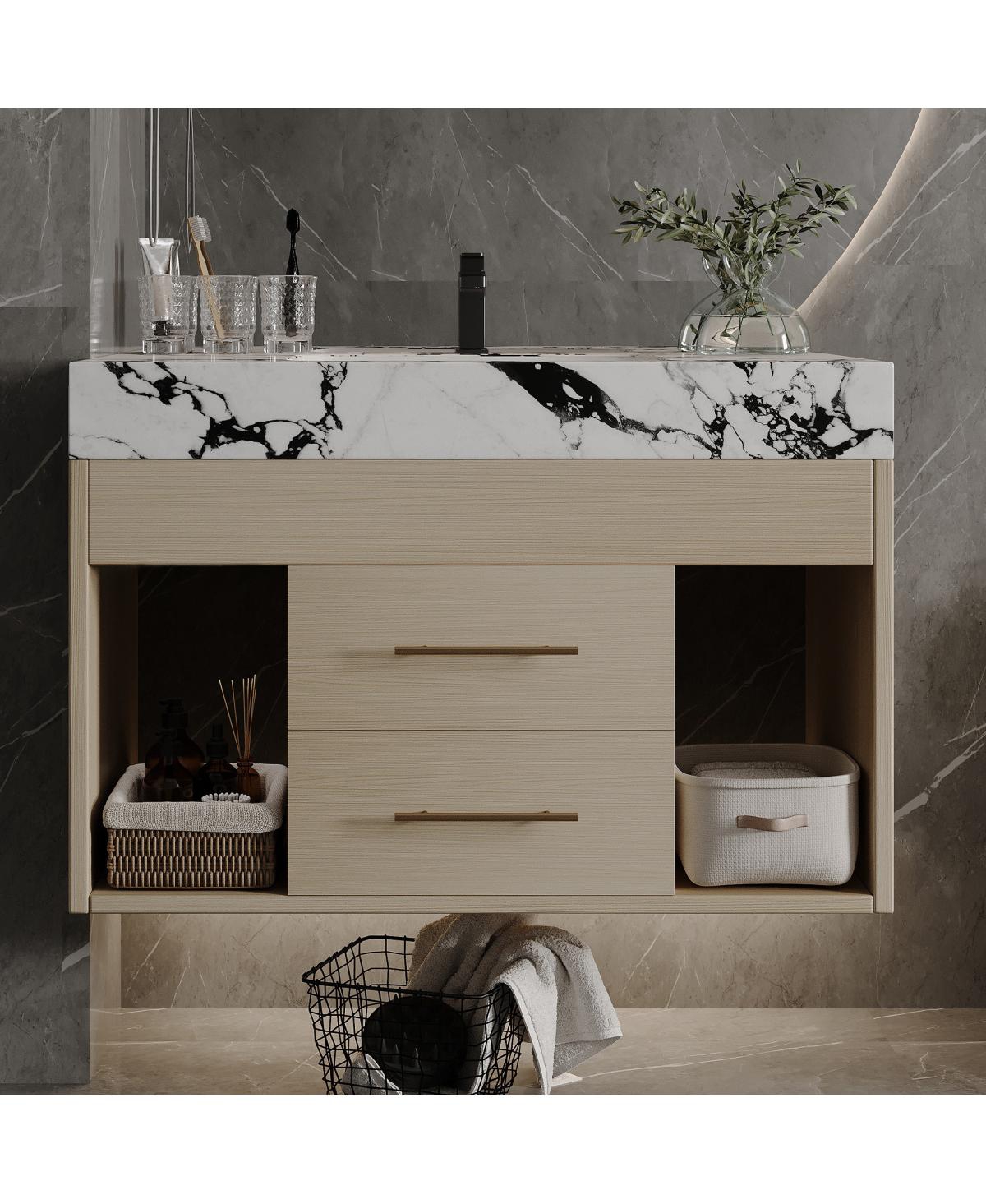 Click here for Sillysis 29.9" Floating Bathroom Vanity with... prices