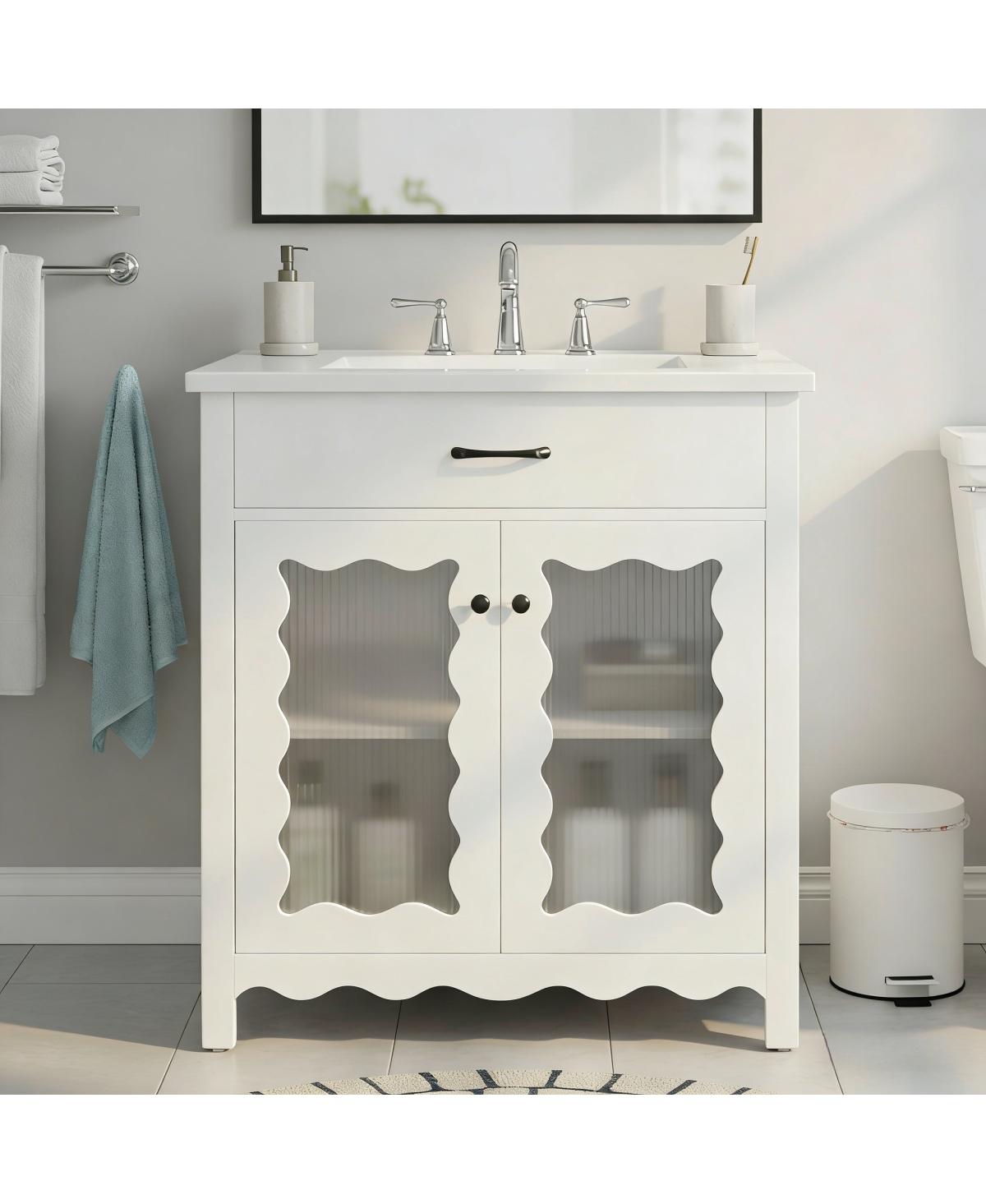 Click here for Sillysis 31"Bathroom Vanity with Sink  Temper... prices