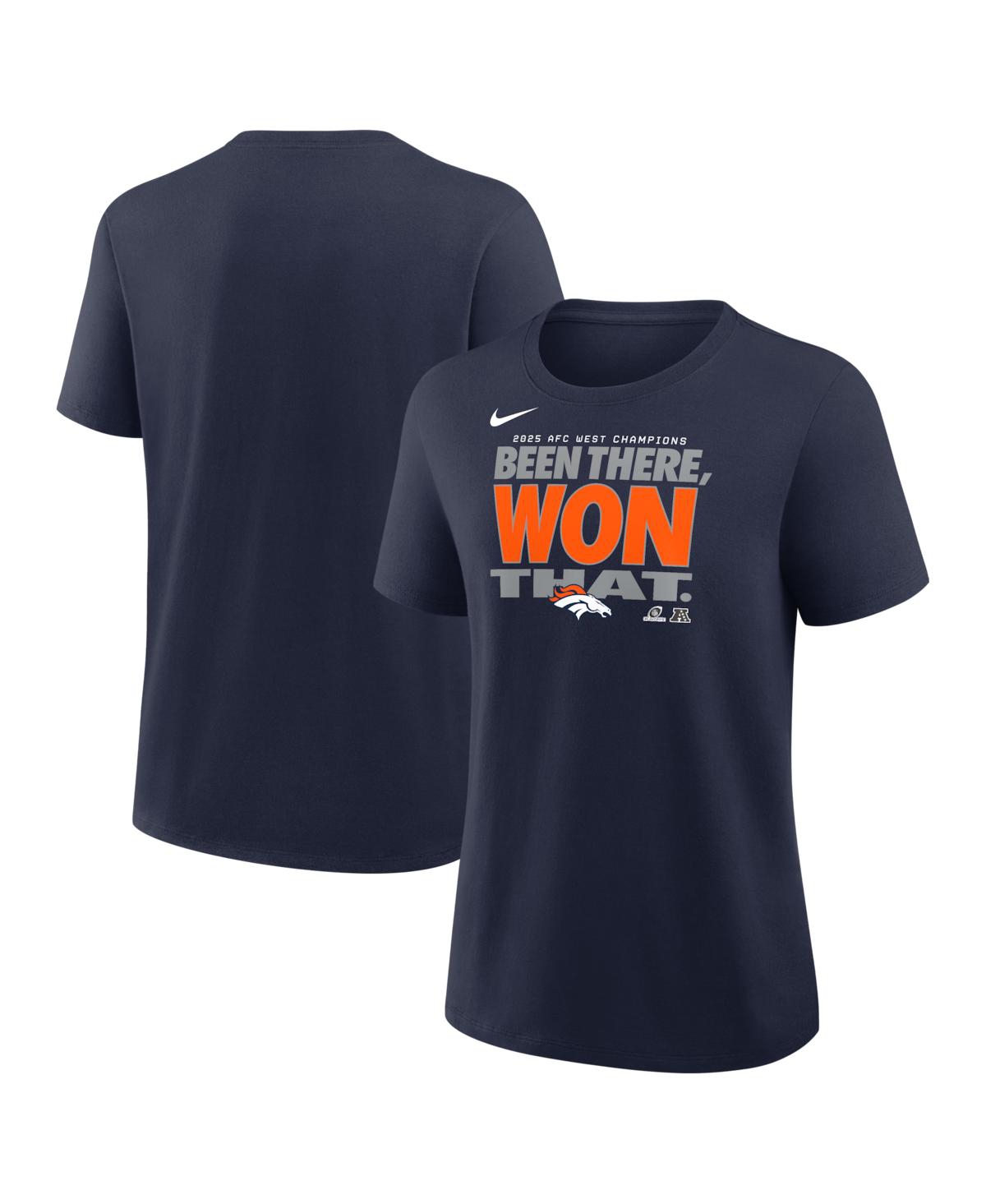 Click here for Nike Womens Navy Denver Broncos 2025 Afc West Divi... prices