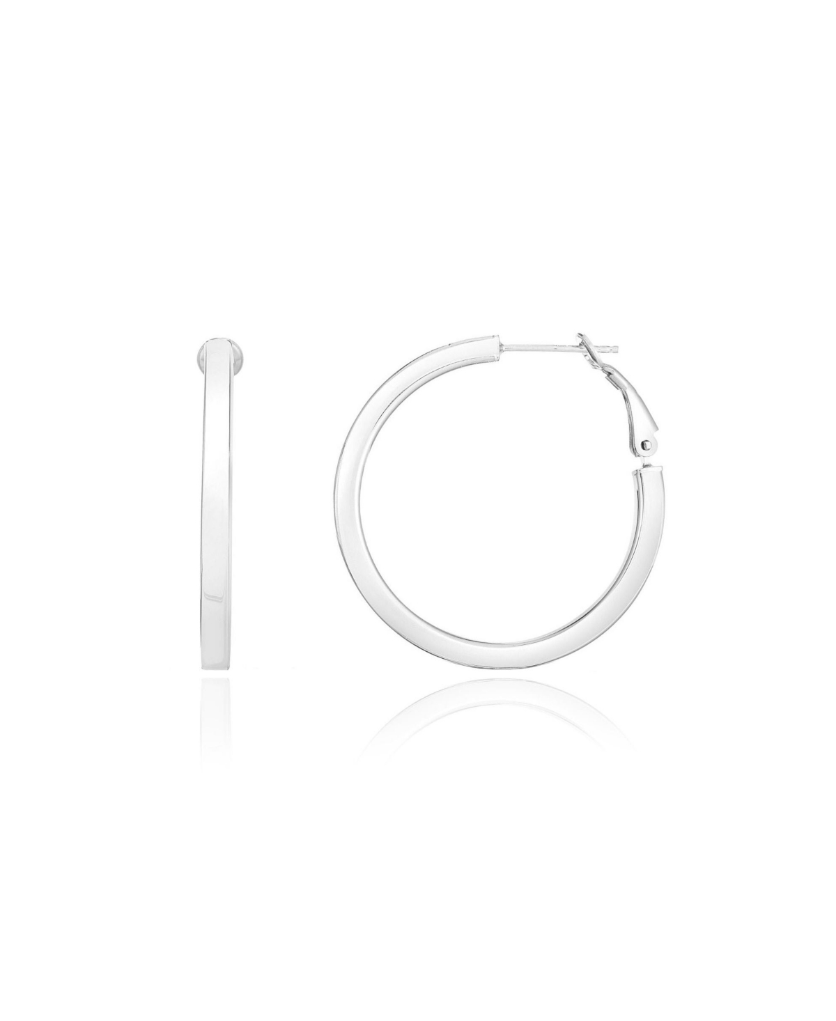 Click here for The Lovery Square Tube Hoop Earrings Sterling Silv... prices