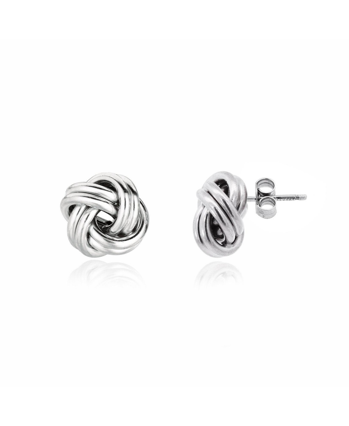 Click here for The Lovery Large Polished Knot Stud Earring Sterli... prices