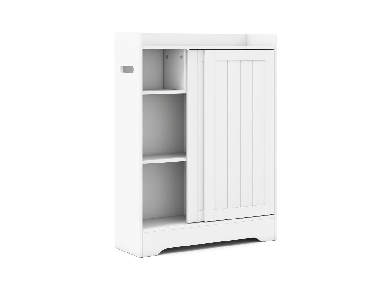Click here for Slickblue Narrow Floor Bathroom Cabinet with Toile... prices