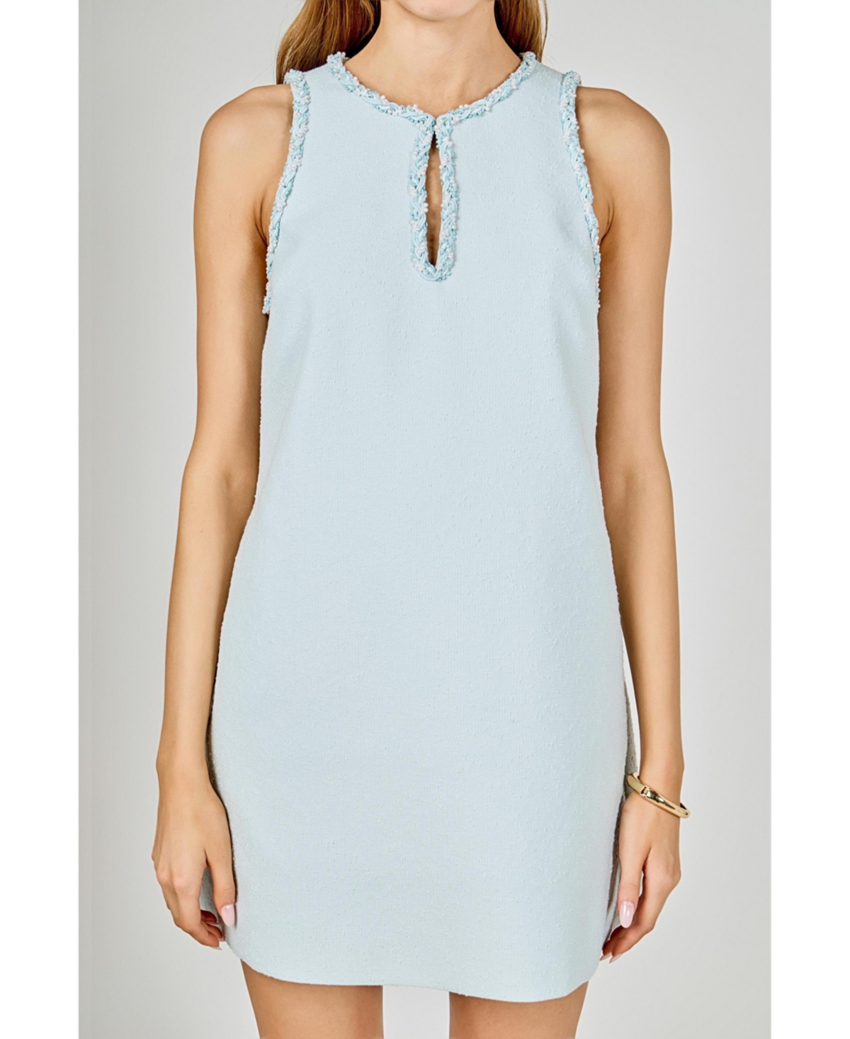 Click here for English Factory Womens Textured Mini Dress - Powde... prices