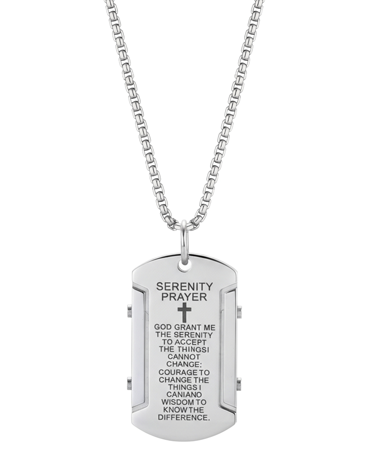 Click here for Rhona Sutton Mens Stainless Steel Serenity Prayer... prices