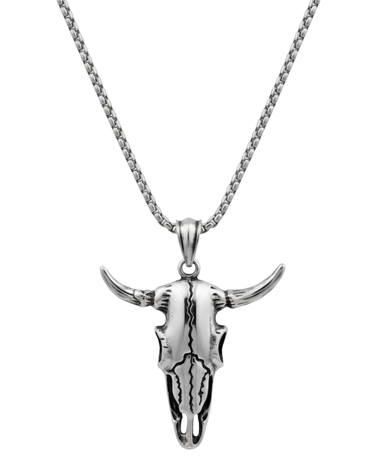 Click here for Rhona Sutton Mens Stainless Steel Bull Skull Penda... prices