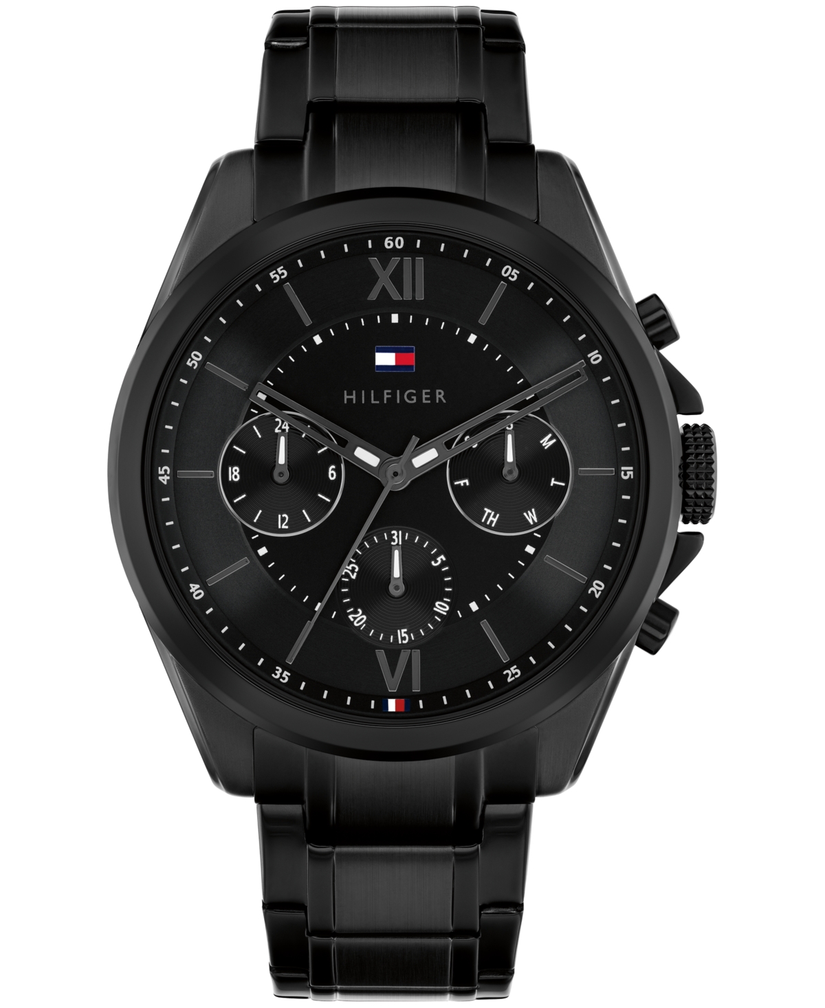 Click here for Tommy Hilfiger Mens Multifunction Black Ip Stainle... prices