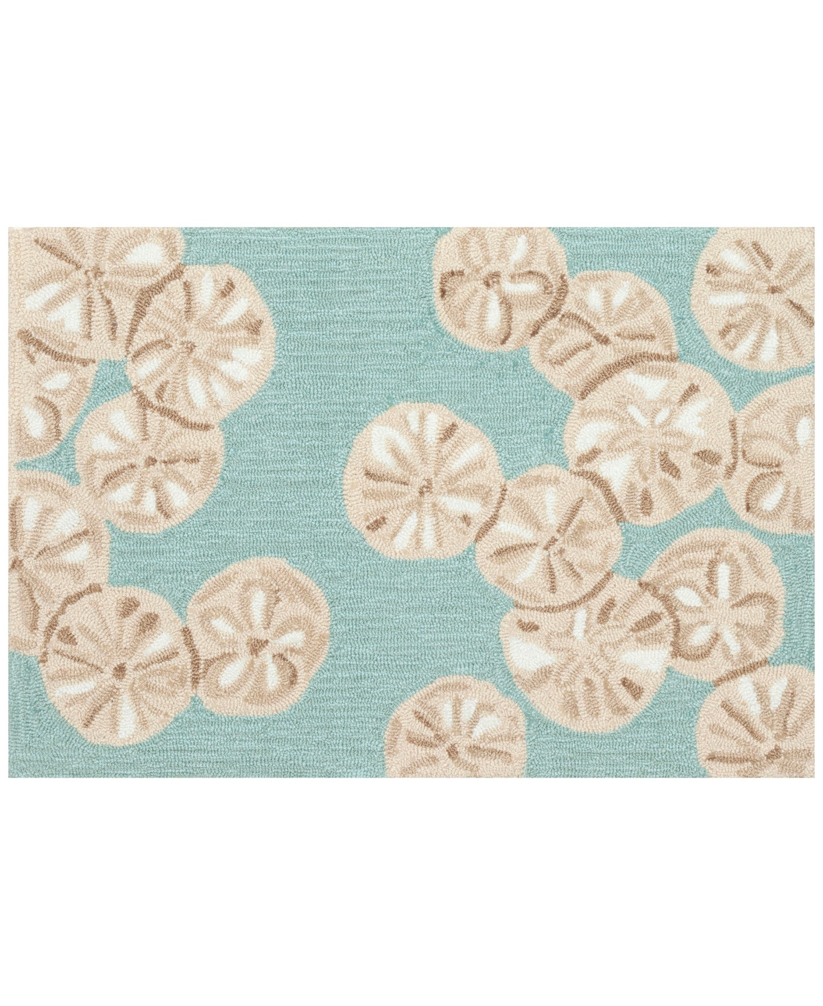 Click here for Liora Manne Capri Sea Biscuit 26x4 Area Rug - Aqua prices