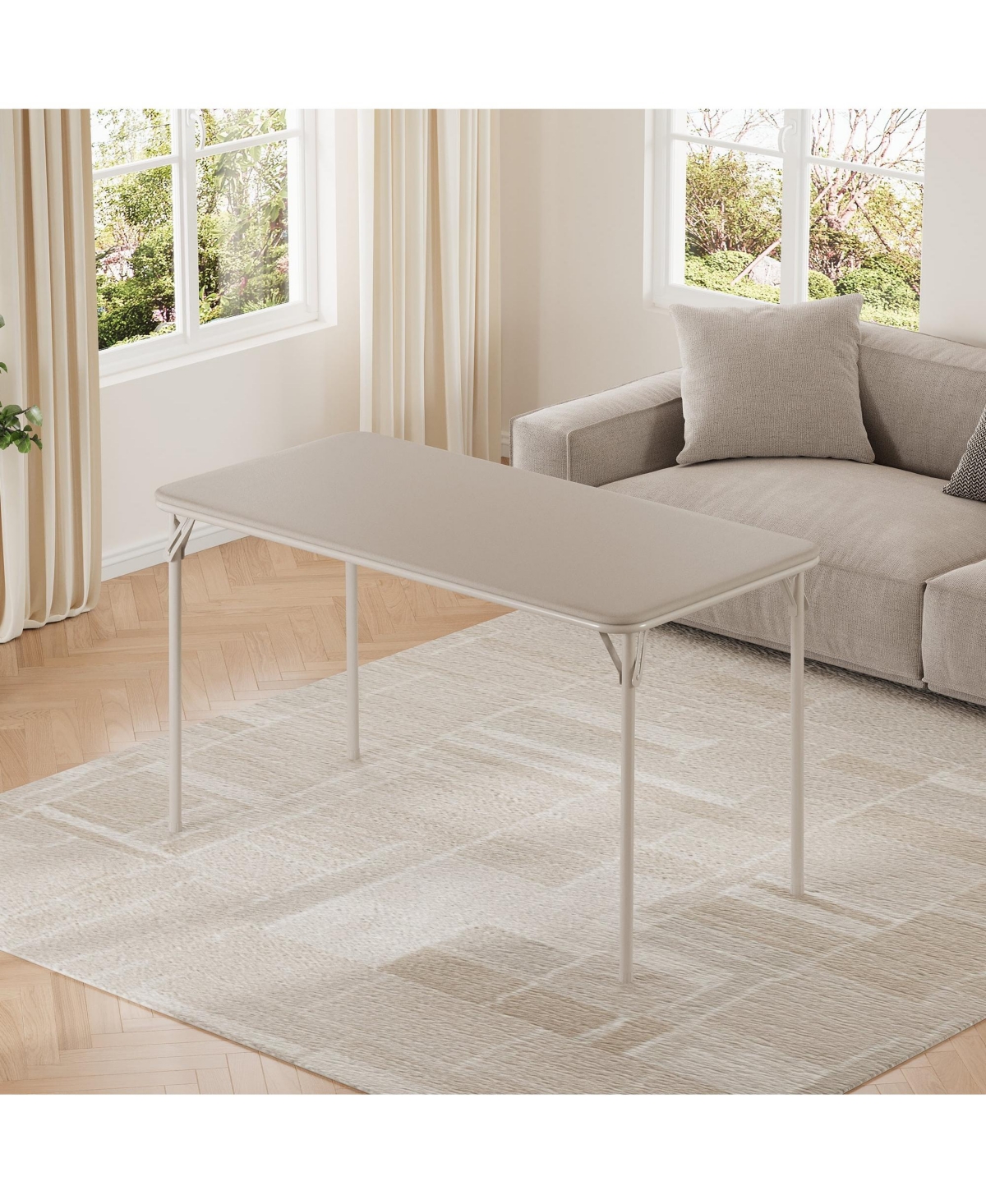 Click here for gaomon Folding Table  47 Inch Card Table with Pu P... prices