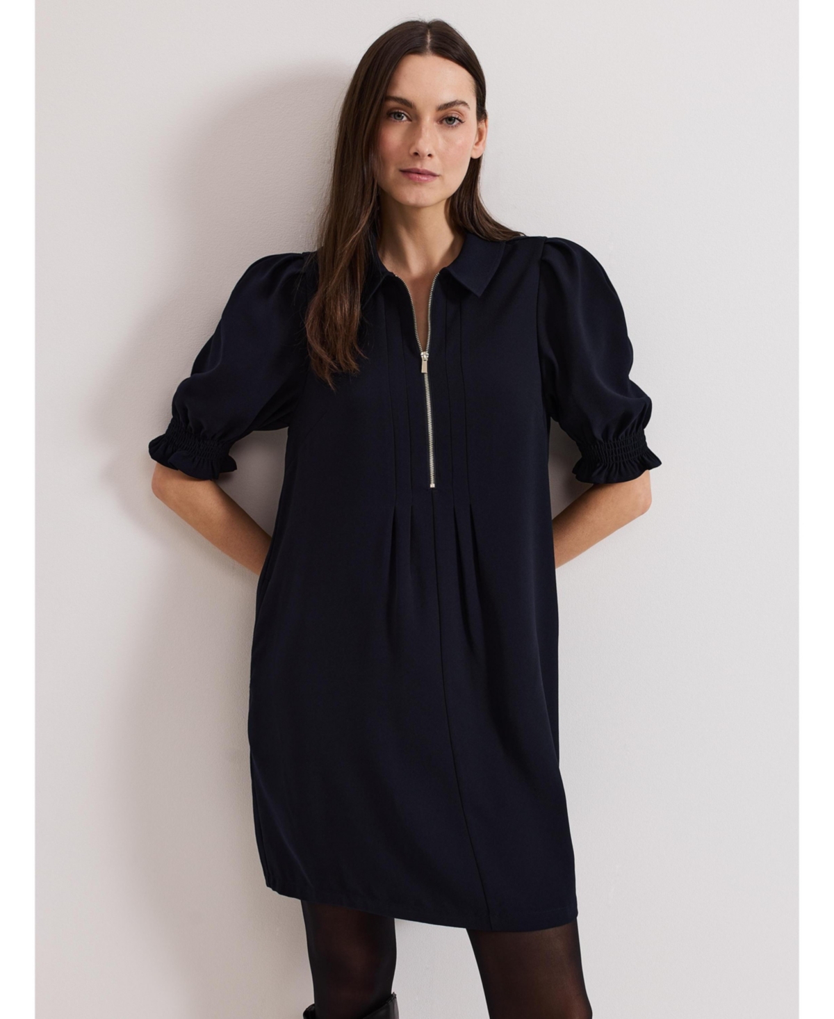 Click here for Phase Eight Womens Candice Zip Dress - Dark Blue prices