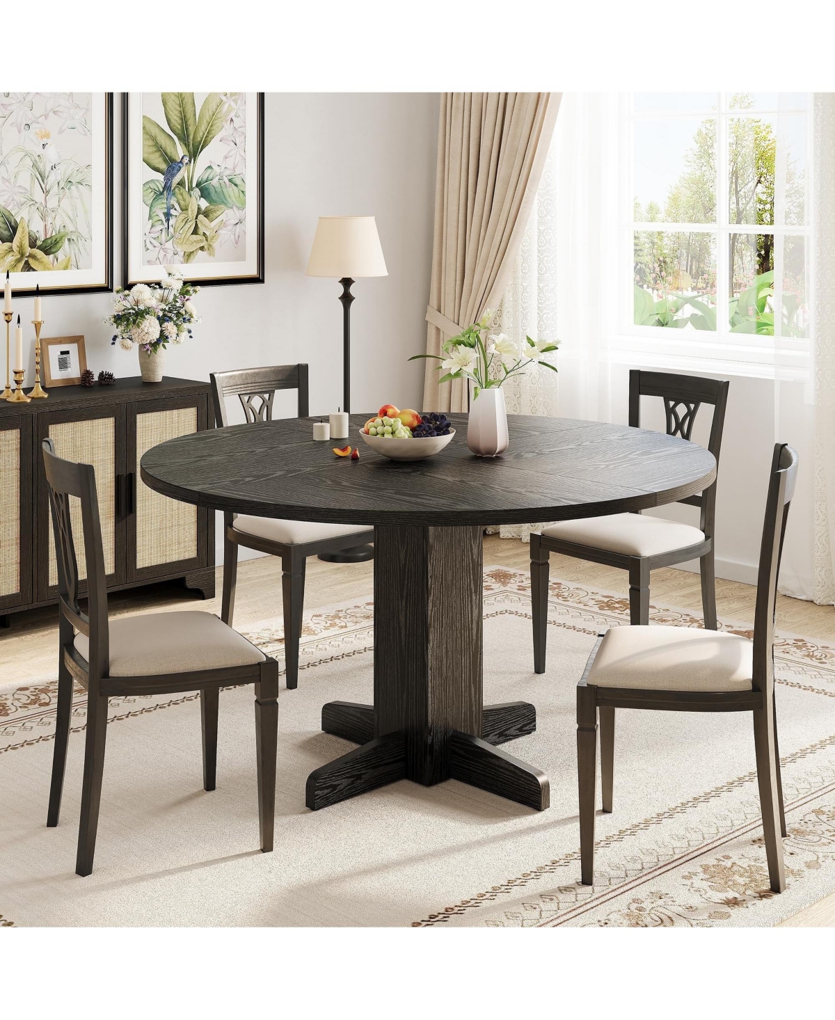 Click here for gaomon Round Dining Table for 4-6 People  47 Inche... prices