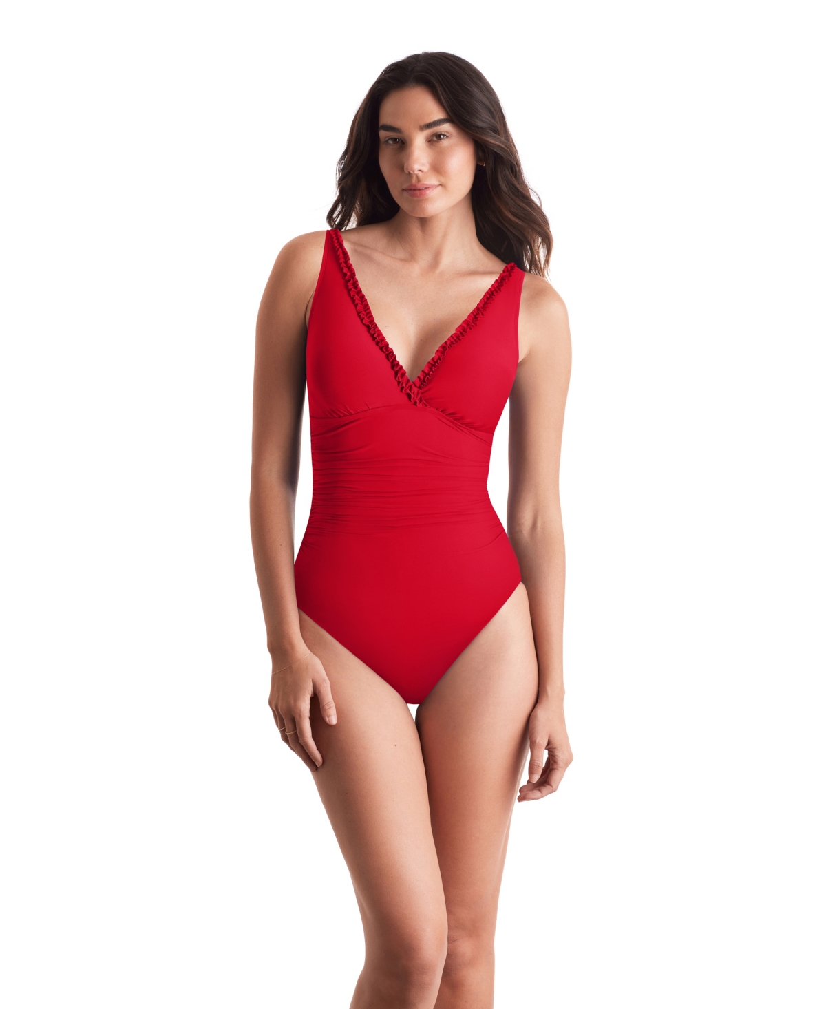 Click here for Mimi Flamingo Womens Sonny V-Neck One-Piece Swimsu... prices