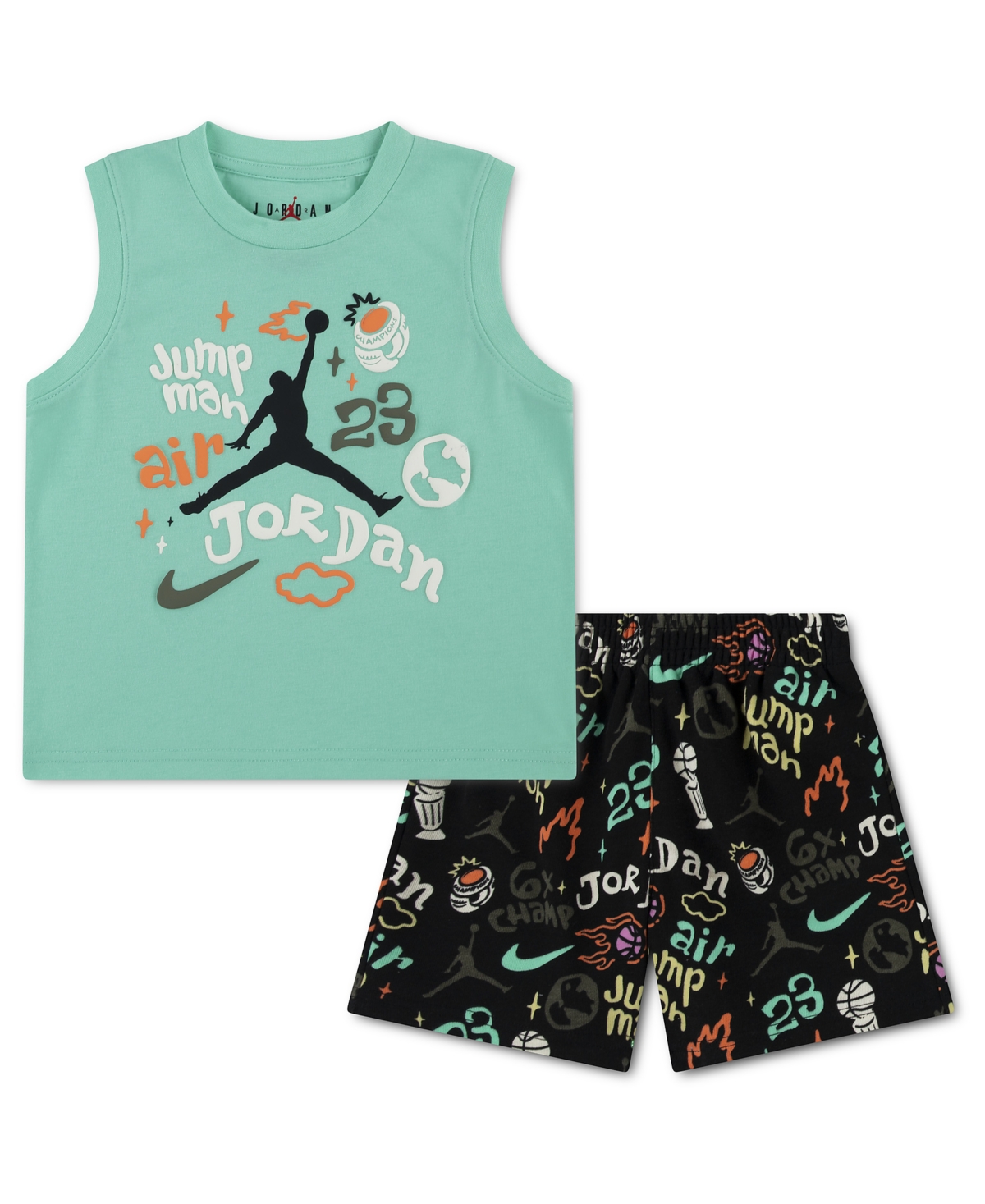 Click here for Jordan Boys 2T-4T Crewneck Tank Top and Shorts  2-... prices