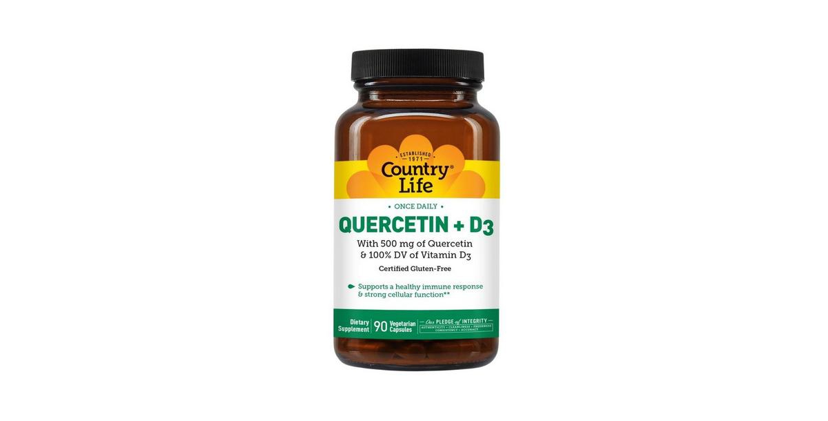 Click here for Country Life Quercetin + D3  90 Caps prices
