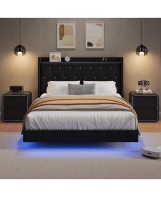 Click here for Gaomon Full Size With 2 Storage Drawers Upholstere... prices