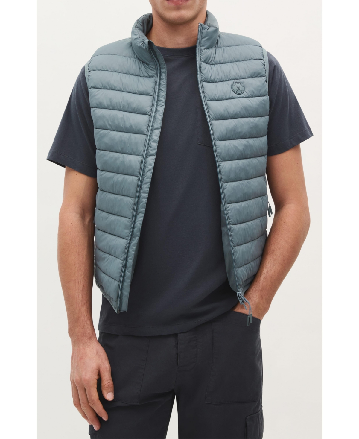 Click here for Scalpers Mens New Gstaad Vest - Greyish prices