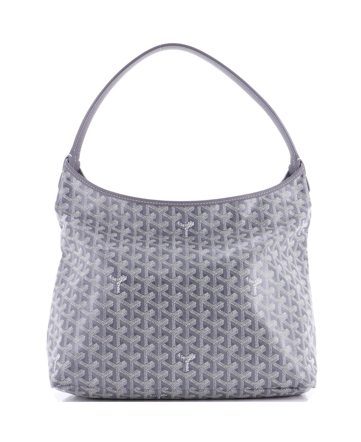 Click here for Pre-Owned Goyard Boheme Hobo Coated Canvas - Grey prices