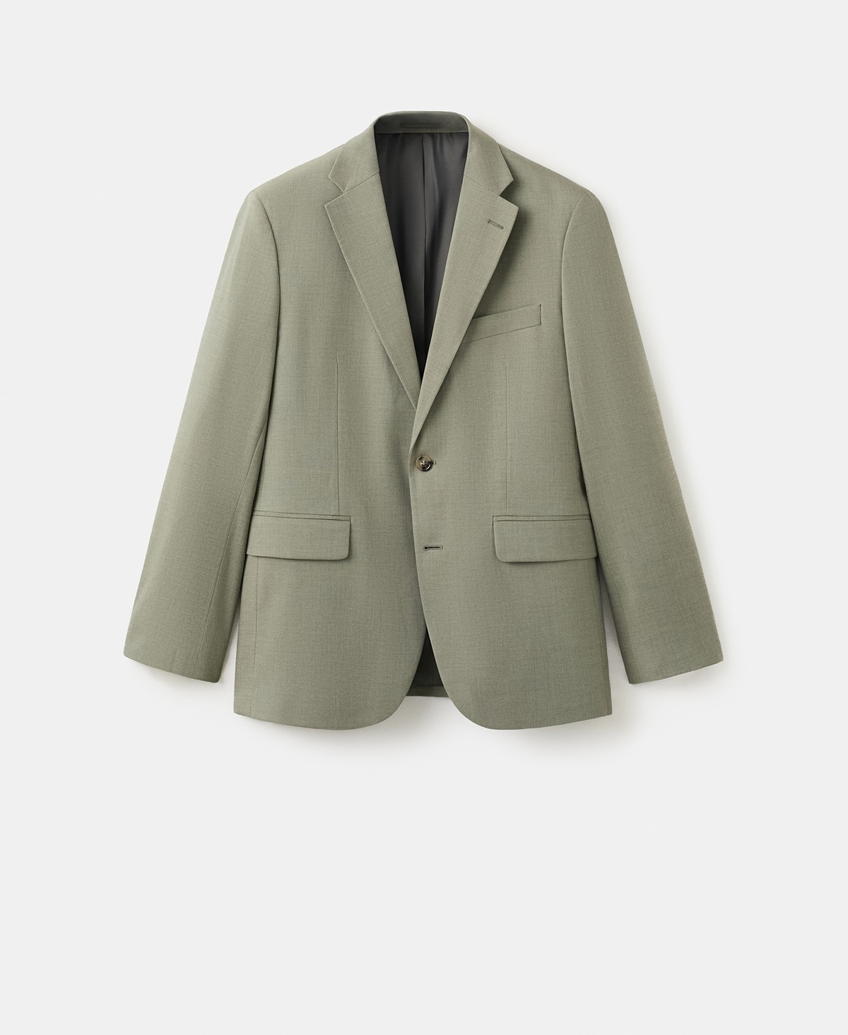Click here for Mango Mens Milan Slim-Fit Suit Blazer - Green prices