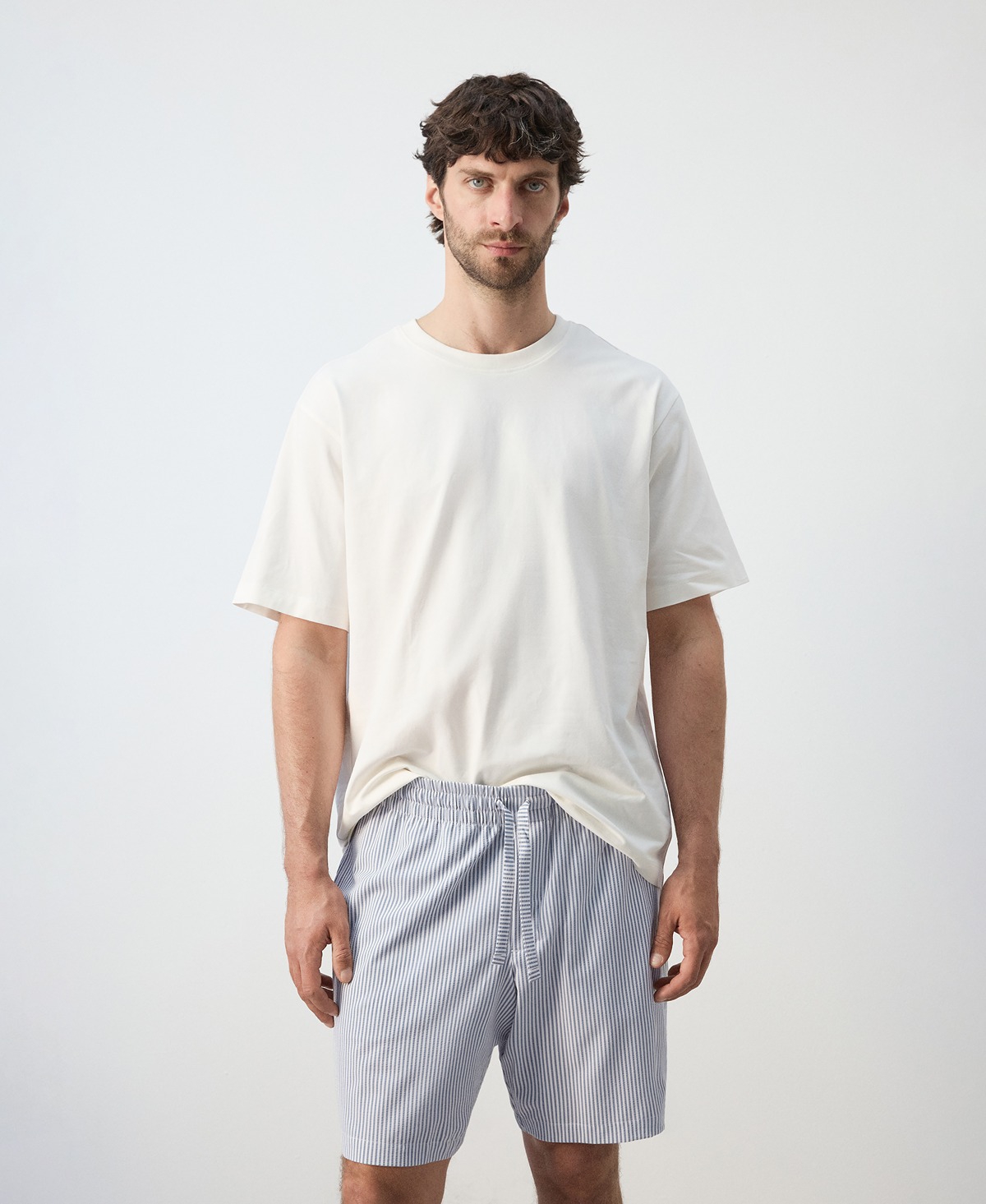 Click here for Mango Mens 2-Piece Mixed T-Shirt and Pajama - Blue prices