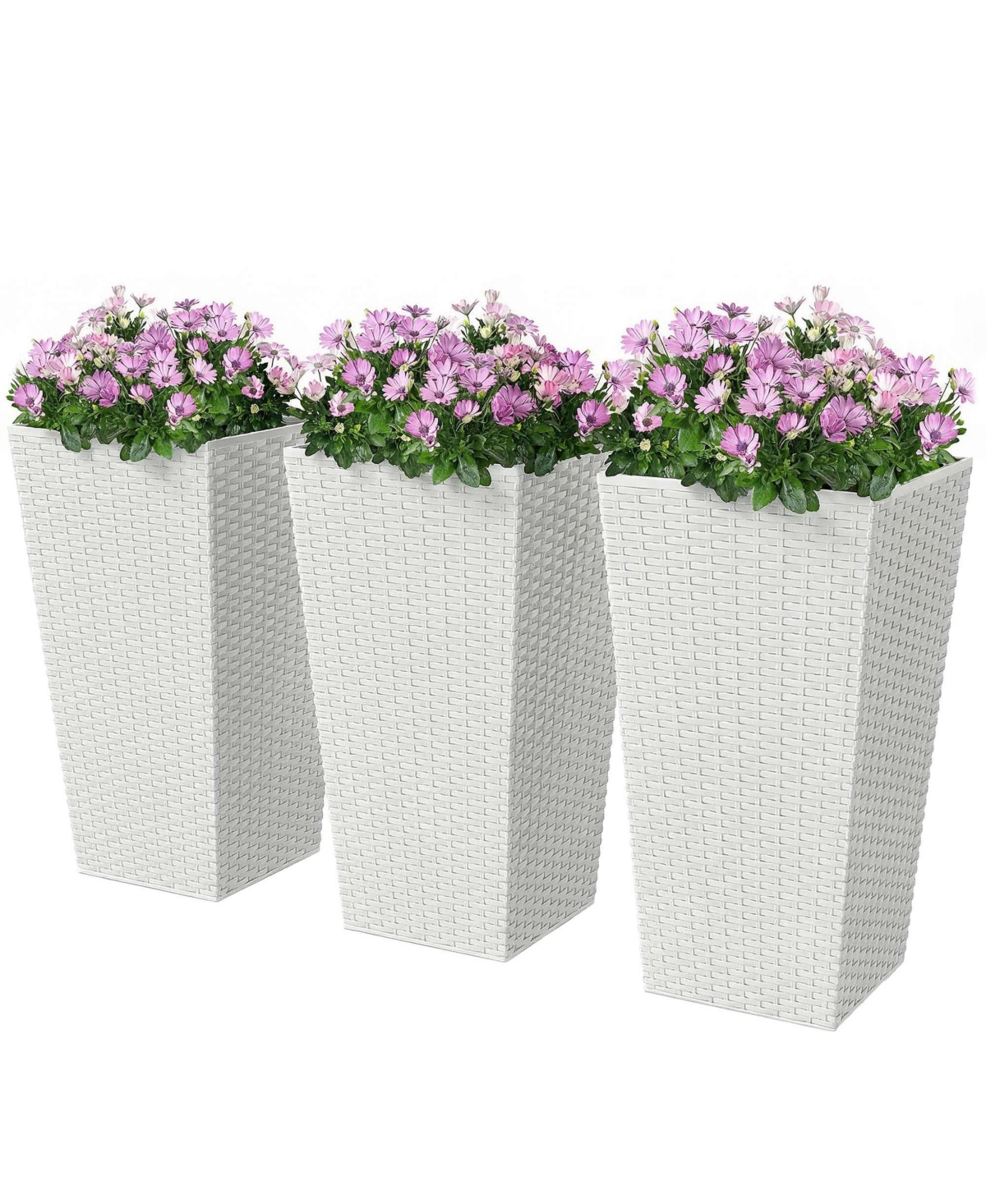 Click here for Outsunny Set of 3 Tall Planters  Indoor and Outdoo... prices