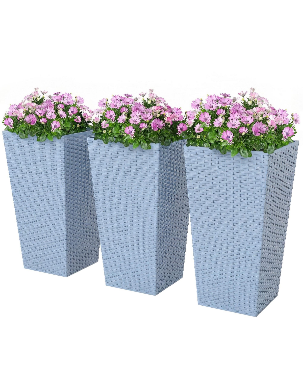 Click here for Outsunny Set of 3 Tall Planters  Indoor and Outdoo... prices