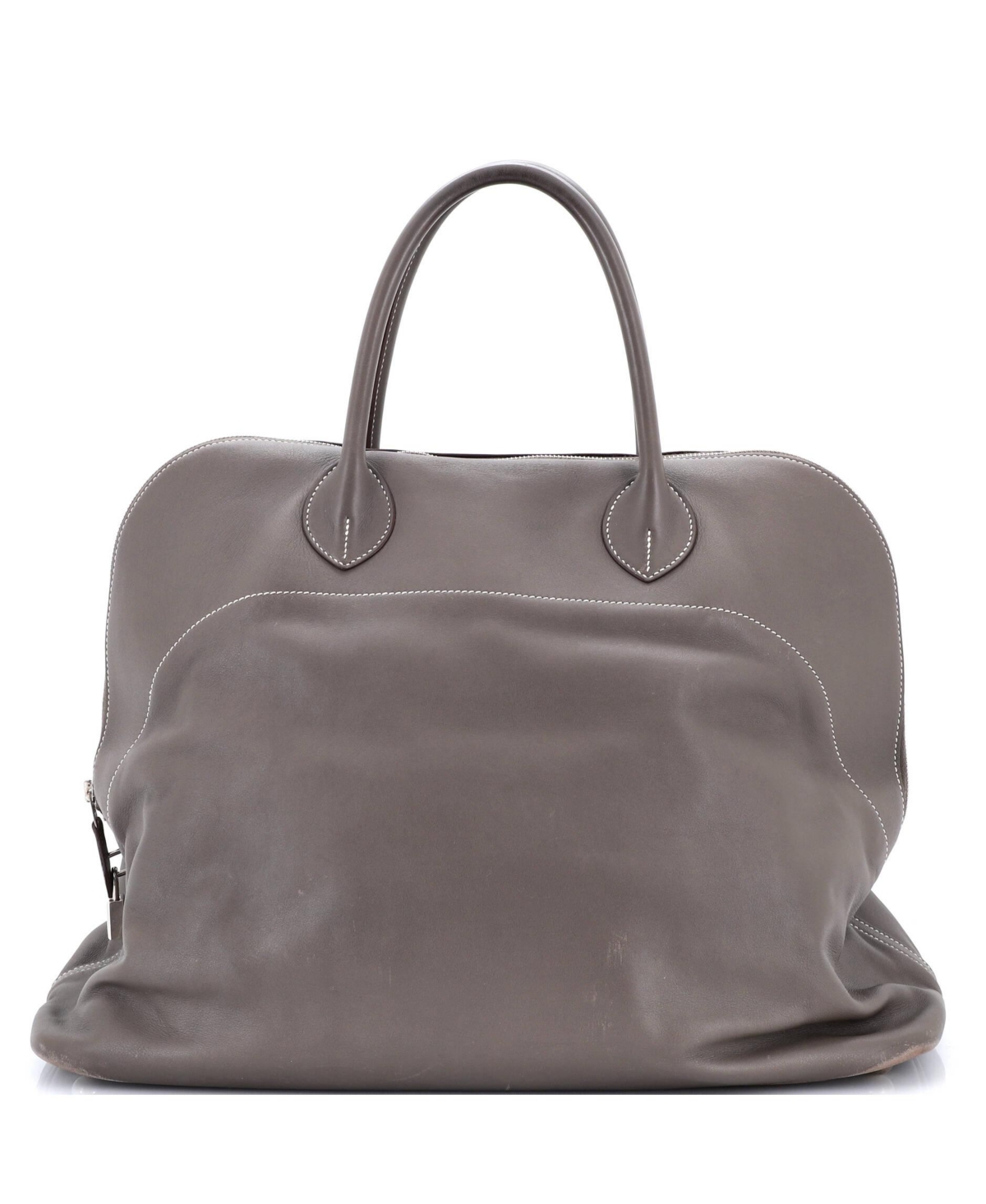 Click here for Pre-Owned HERMES 45 Bolide Bag Sikkim Relax - Grey prices