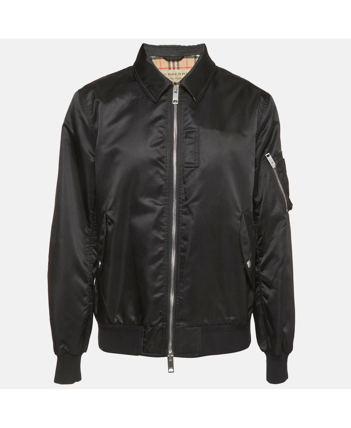 Click here for Pre-Owned Burberry Mens Nylon Blouson - Black prices