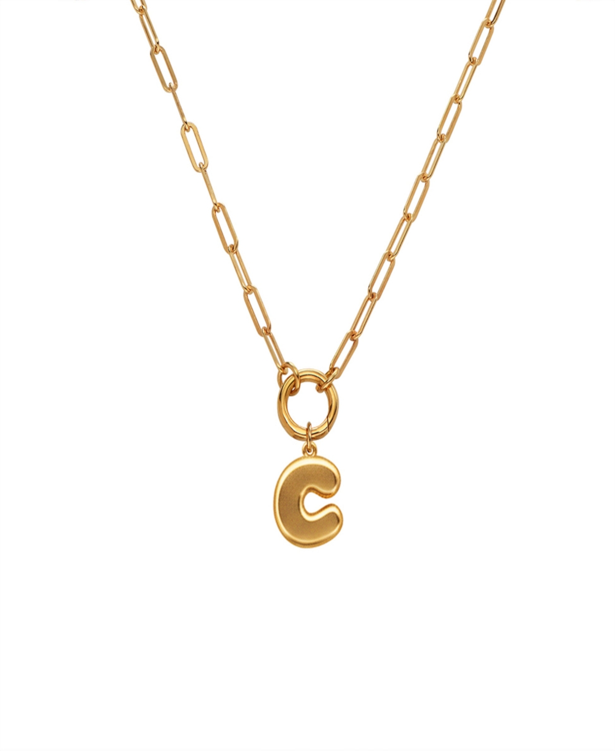 Click here for Oak & Luna Bubble Up Initial Necklace - Letter c prices