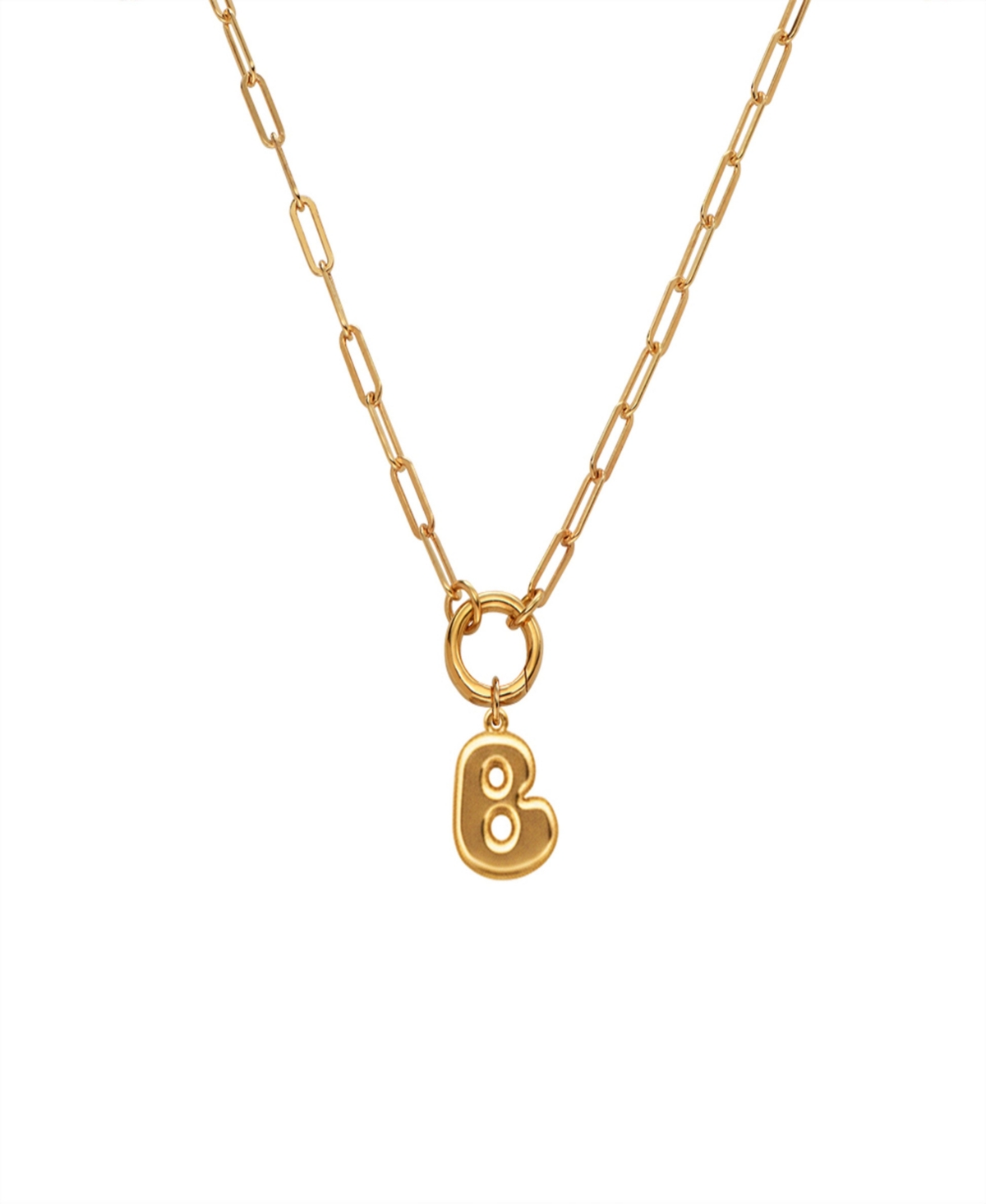Click here for Oak & Luna Bubble Up Initial Necklace - Letter b prices