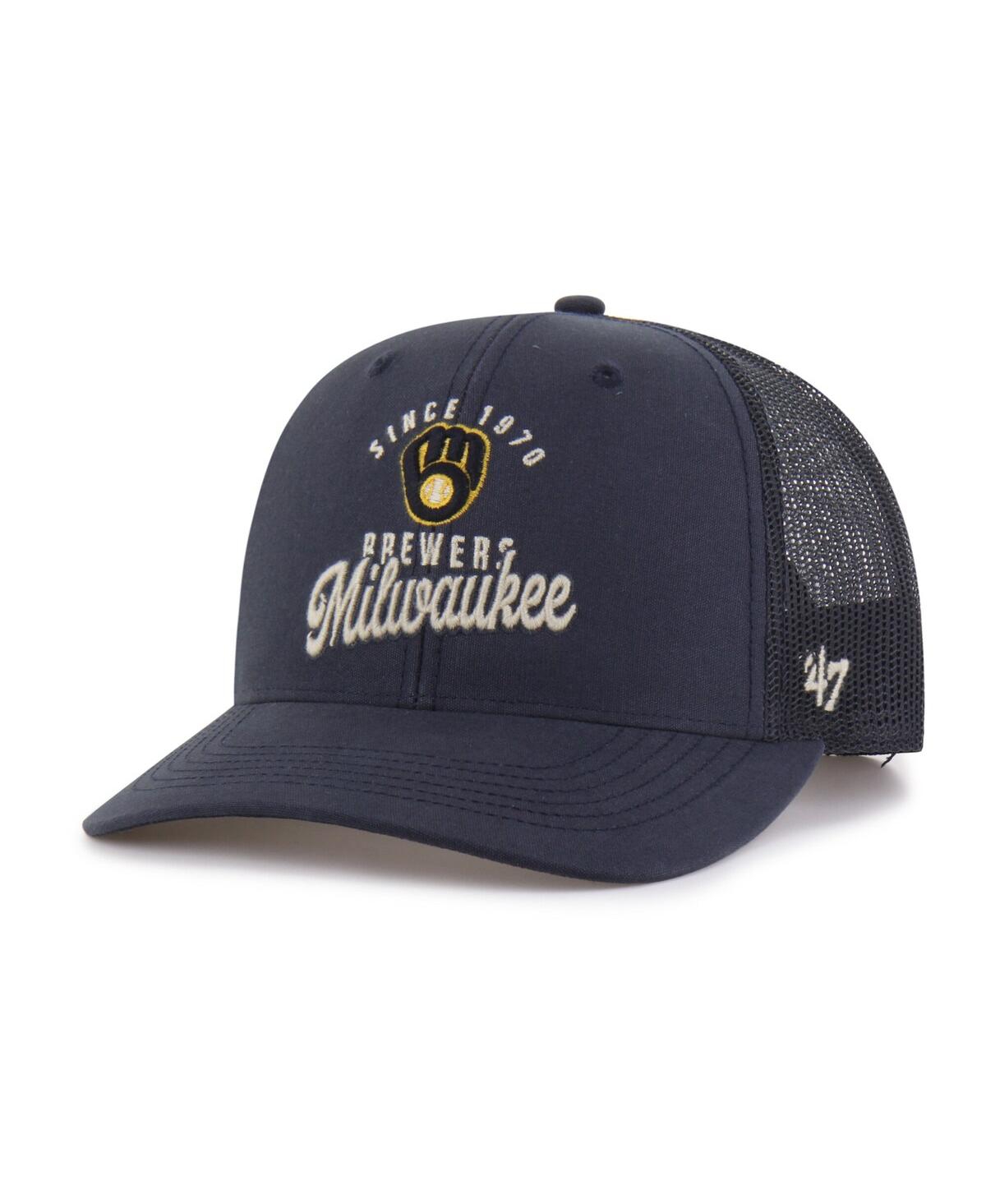 Click here for 47 Brand Mens Navy Milwaukee Brewers Pitstop Truck... prices
